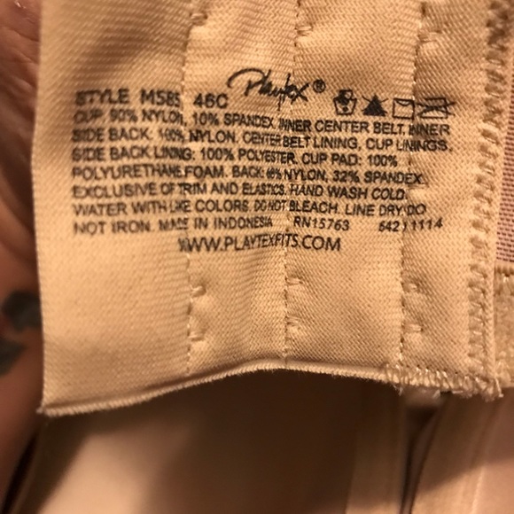 Playtex | Intimates & Sleepwear | Playtex 46c Lined Underwire Lace Bra ...